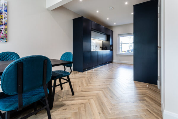 Lignum Fusion Greige Oak Herringbone - Luxury Vinyl Tiles